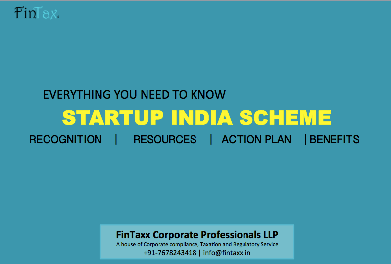 Startup India Scheme Startup India Scheme